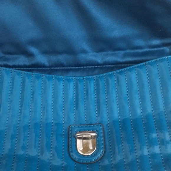 Coach | Bags | Coach Blue Patent Leather Purse | Poshmark